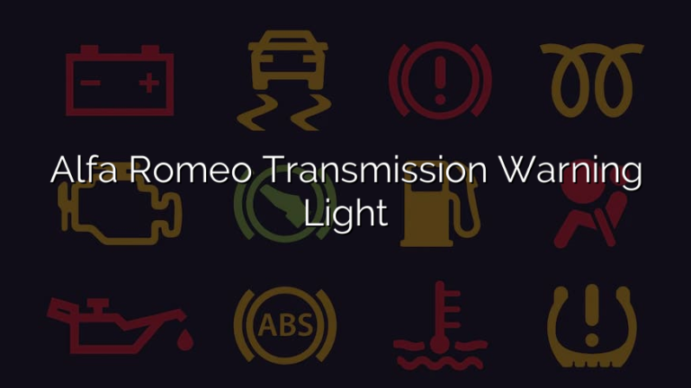Alfa Romeo Transmission Warning Light: What Does It Mean?