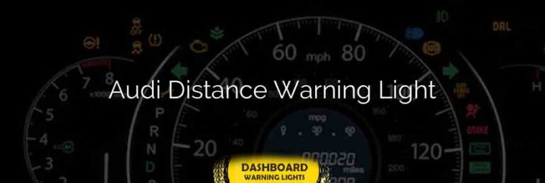 How to reset an Audi Distance Warning Light